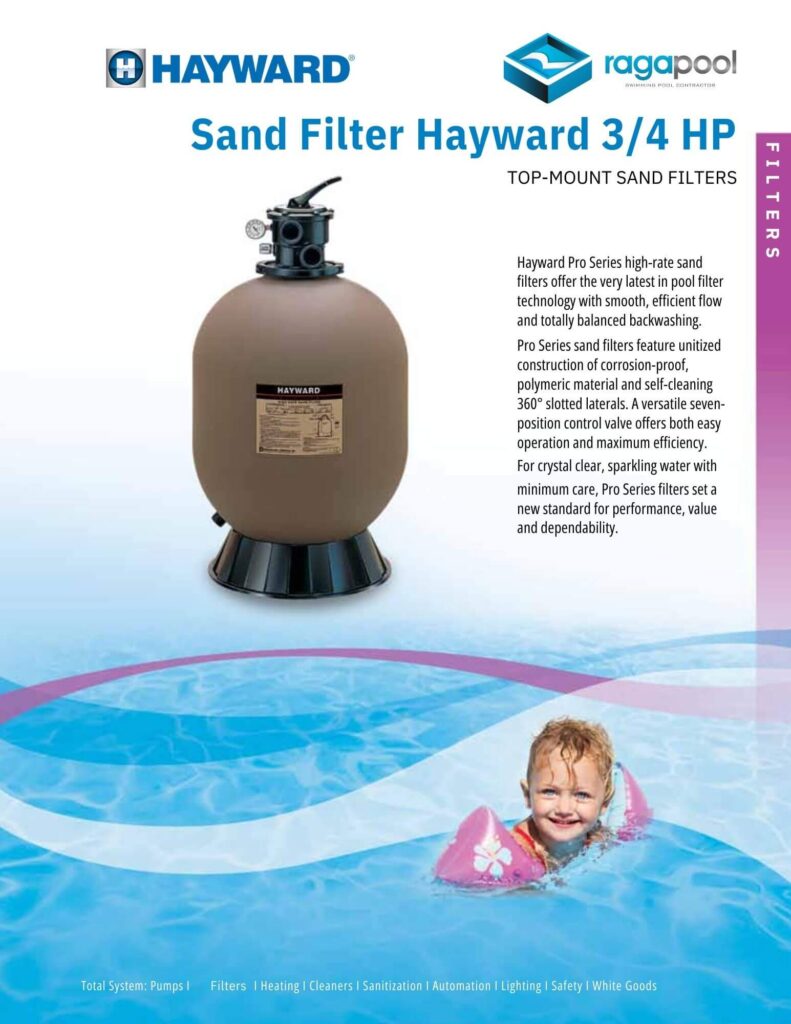 Sand Filter Hayward 3/4 HP Performa Kuat Hemat Energi